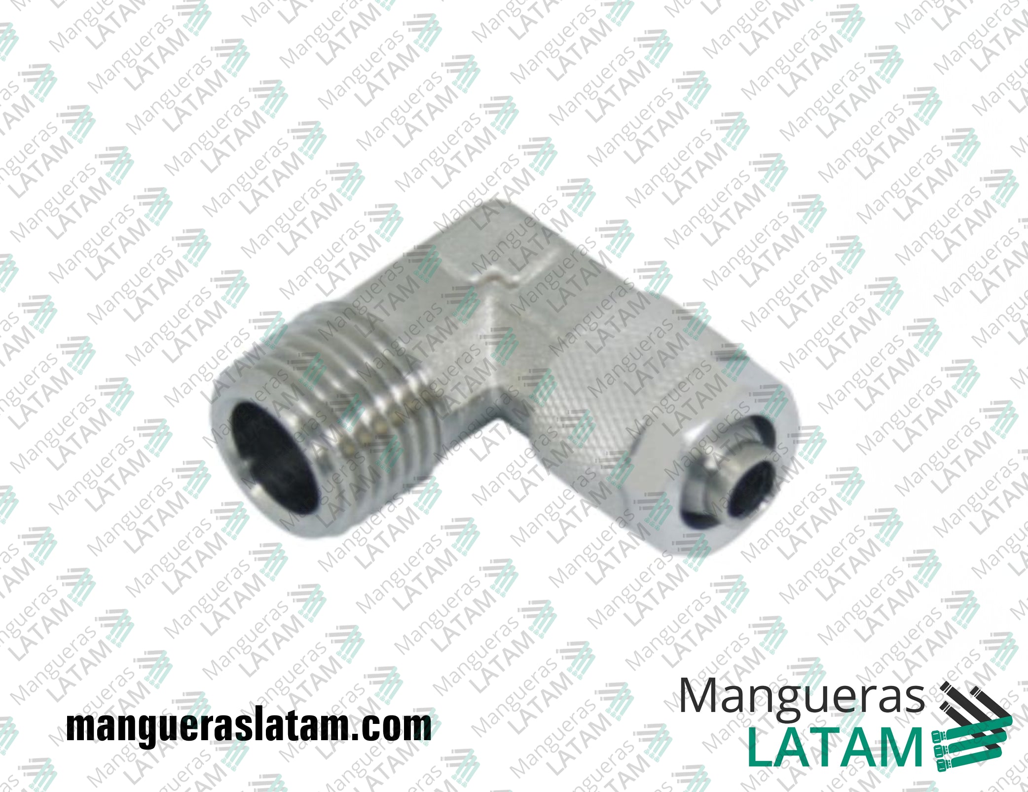 Acople Codo Conector Rápido con Tuerca para Mangueras Neumáticas ...