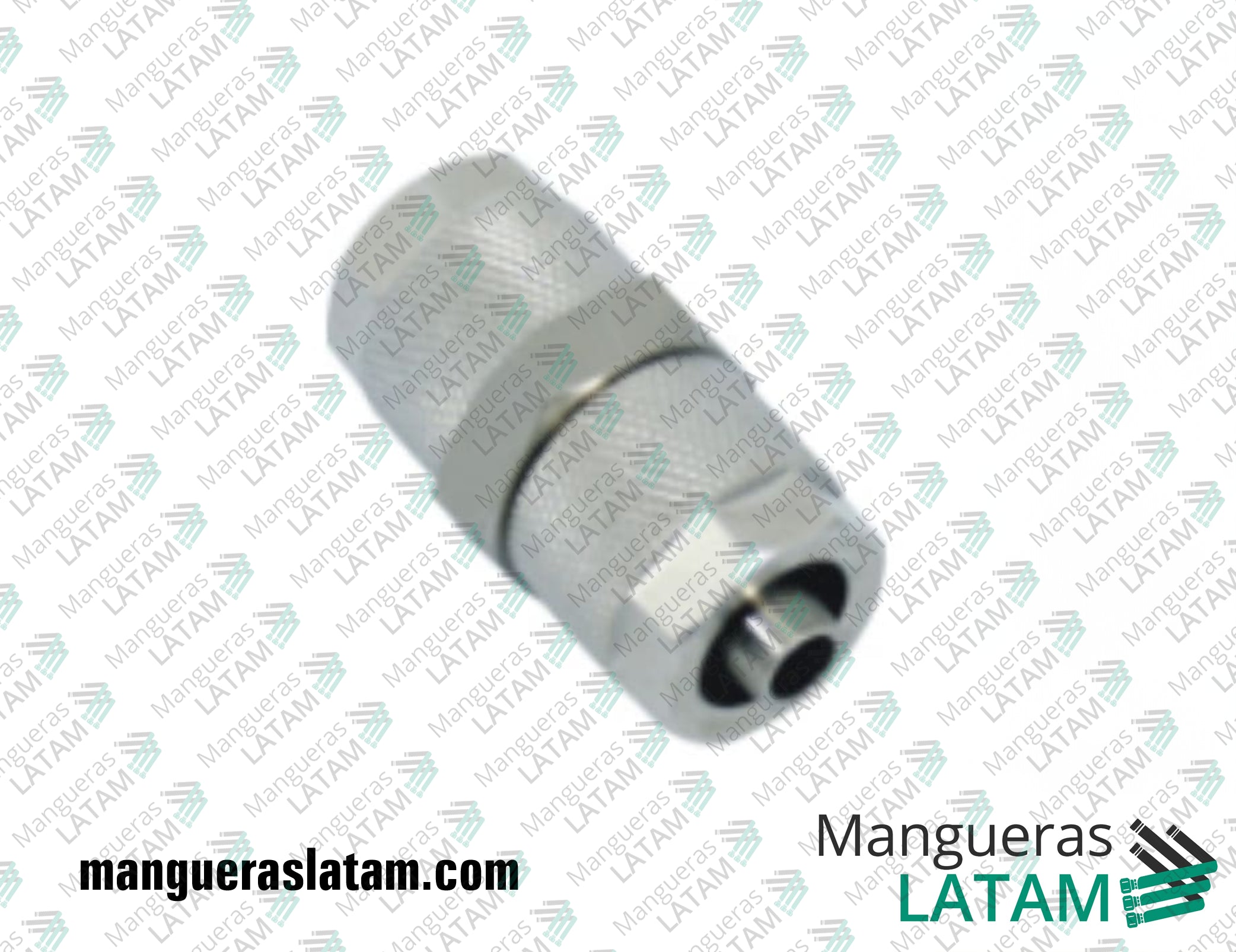 Acople Unión Doble Conector Rápido con Tuerca para Mangueras Neumática ...