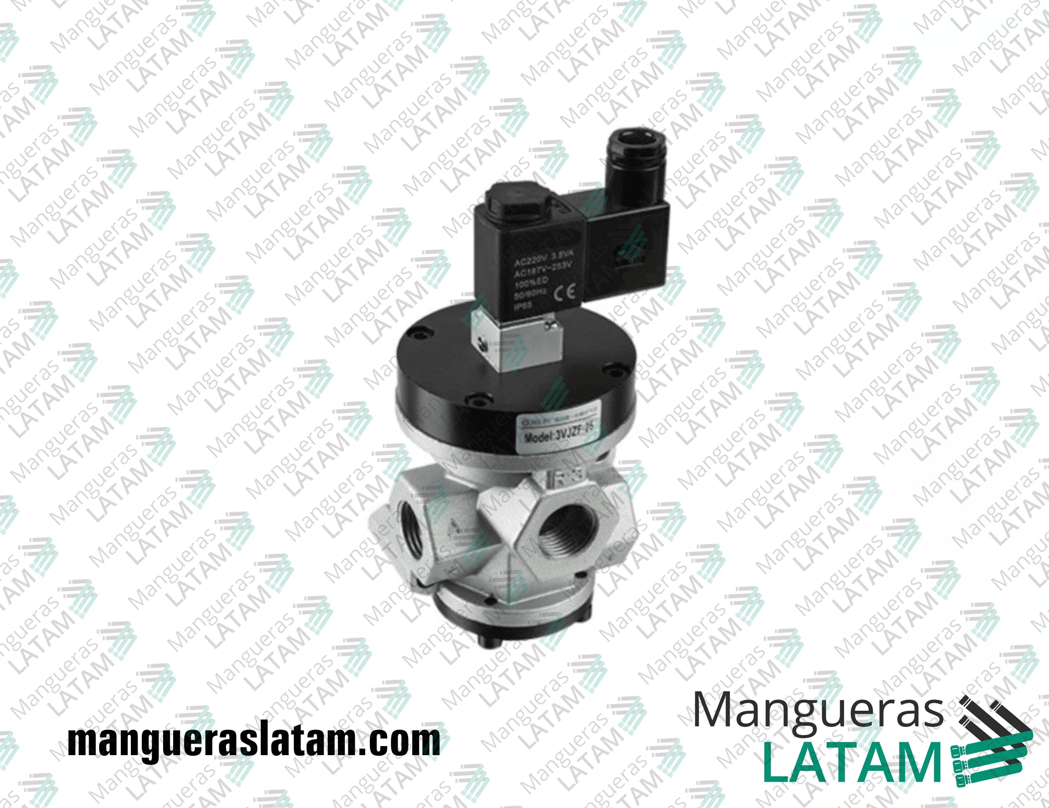 Valvula Electrovalvula 3VJZF Apta para Vacio para Mangueras Neumáticas ...